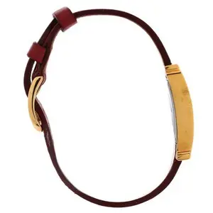 Hermès Heure H Quartz Watch Plated Metal And Leather 21