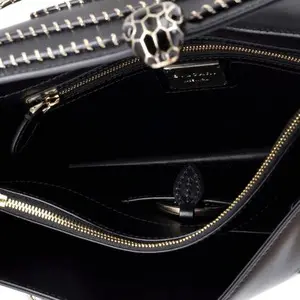 BVLGARI Serpenti Forever Shoulder Bag Embellished Leather Medium