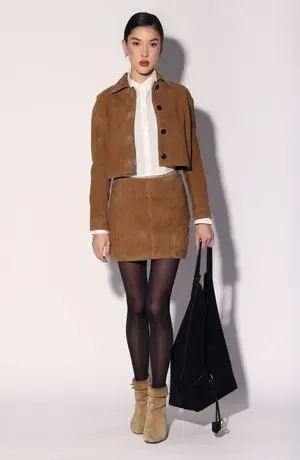 Walter Baker Suzette Suede Leather Jacket