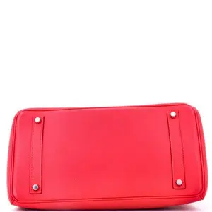 Hermès Birkin Handbag Pink Epsom With Palladium Hardware 35 - Red