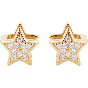 AREA STARS Gita Double Sided Star Studs - Gold