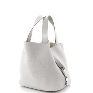 Hermès Picotin Lock Bag Clemence Gm - Grey