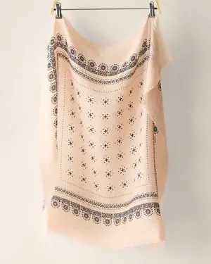 HAVEN WELL WITHIN Oversized Wool Bandana Nougat Multi