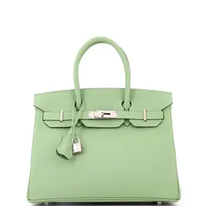 Hermès Birkin Handbag Epsom With Palladium Hardware 30 - Green