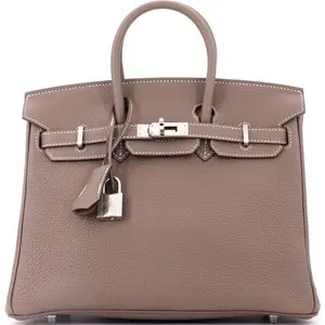 Hermès Birkin Handbag Togo With Palladium Hardware 25 - Grey
