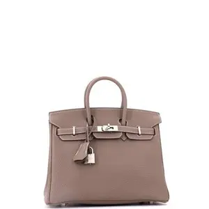 Hermès Birkin Handbag Togo With Palladium Hardware 25 - Grey