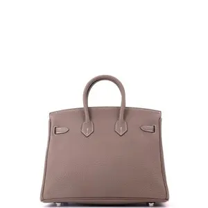 Hermès Birkin Handbag Togo With Palladium Hardware 25 - Grey