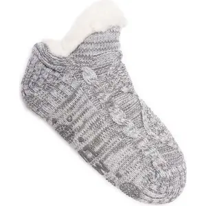 MUK LUKS 1 Pair Pack Shortie Cabin Socks - Grey