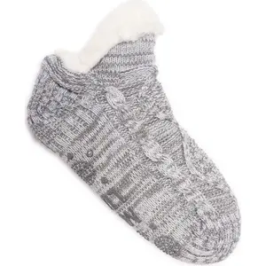 MUK LUKS 1 Pair Pack Shortie Cabin Socks Grey