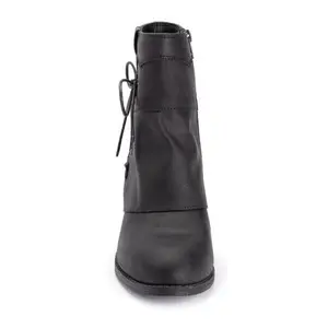 MUK LUKS Yuki Short Ankle Boots - Black