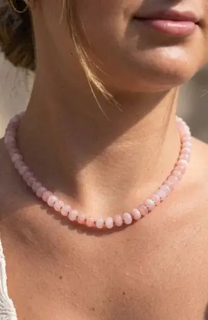 LITTLE SKY STONE Veronica Beaded Necklace - Pink