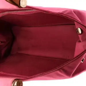 Hermès Cabag Elan Toile And Leather 39 - Pink