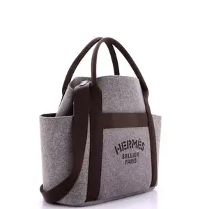 Hermès Sac De Pansage Groom Handbag Felt