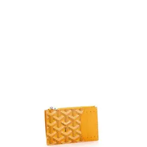 Goyard Bourbon Zipped Card Holder Coated Canvas