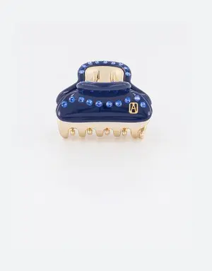 Alexandre De Paris Acetate And Crystals Vendome Hair Clip - Blue