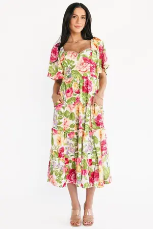 BALTIC BØRN Paislee Midi Dress - Multi Color