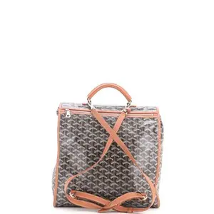 Goyard Saint Leger Briefcase Backpack Coated Canvas