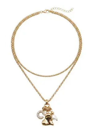 AREA STARS Archana Double Layer Charm Chain