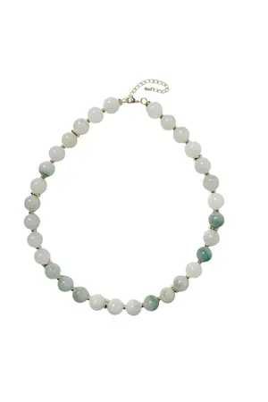 LITTLE SKY STONE Camille Beaded Green Necklace