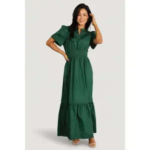 BALTIC BØRN Vera Maxi Dress - Emerald