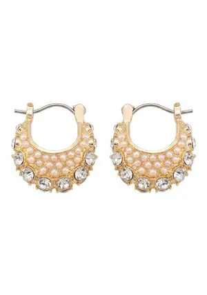 AREA STARS Samira Rhinestone Earrings