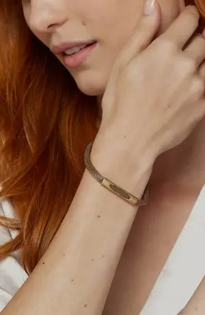 BEARFRUIT JEWELRY Jasmine Magnetic Bracelet Chic Trendy Statement - Warm Bronze