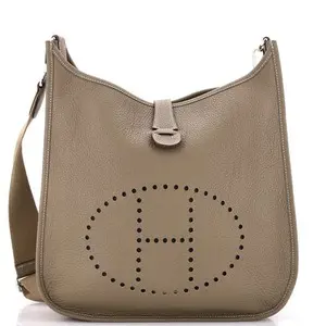 Hermès Evelyne Bag Gen Iii Clemence Gm - Grey