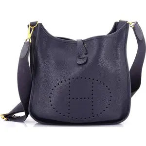 Hermès Evelyne Bag Gen Iii Clemence Pm - Blue