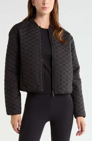 Zella Ember Quilted Jacket - Black