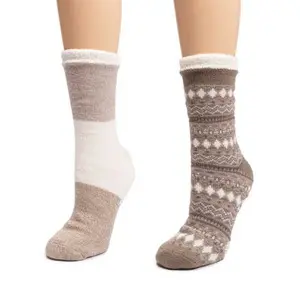 MUK LUKS 2 Pair Pack Tall Cozy Lounge Socks