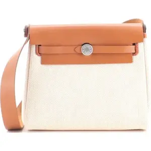 Hermès Herbag Zip Toile And Leather 20