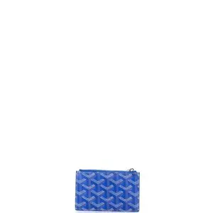 Goyard Bourbon Zipped Card Holder Coated Canvas