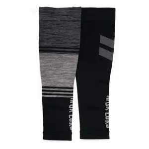MUK LUKS 2 Pair Pack Compression Calf Nylon Sleeves - Black