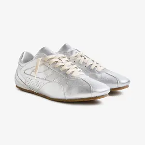 THOUSAND FELL Driver Sneaker - Metallic Silver