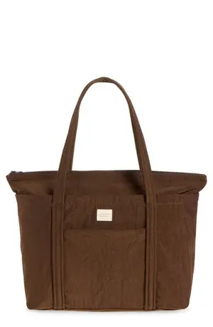 LOEFFLER RANDALL Mira Water Resistant Tote - Chocolate