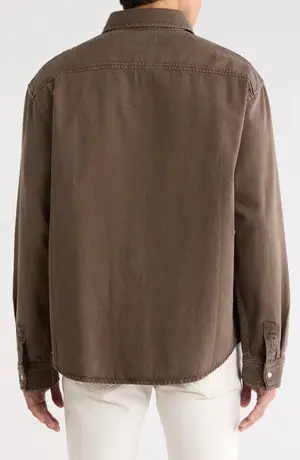 FRAME Cotton Overshirt - Brownstone