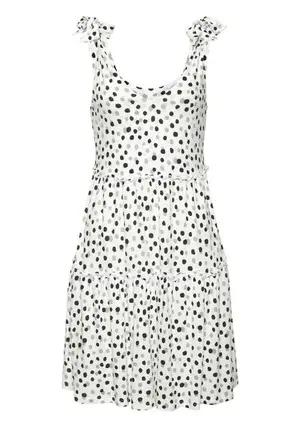 LASCANA Tie Strap Tiered Dress