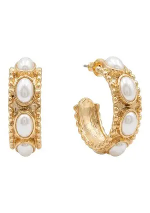AREA STARS Nitia Pearl Hoops