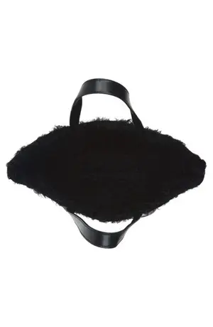 Alexander Wang Punch Genuine Shearling Lined Leather Tote