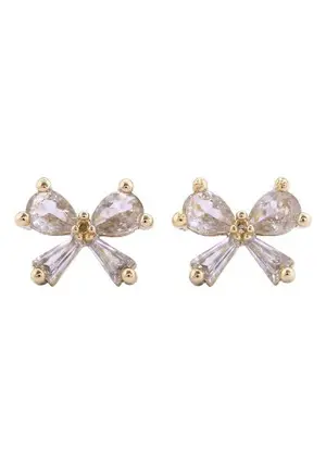 AREA STARS Kala Bow Studs - Gold