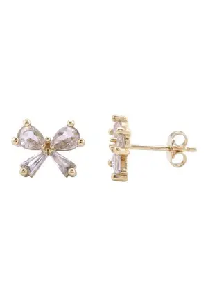 AREA STARS Kala Bow Studs - Gold