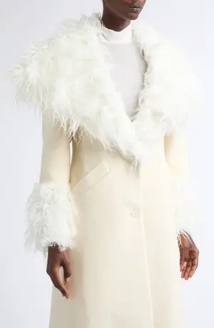 KIM SHUI Yun Faux Fur Trim Coat