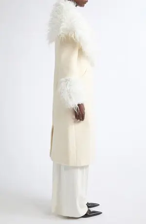 KIM SHUI Yun Faux Fur Trim Coat