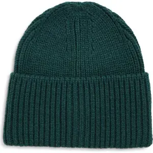 OPEN EDIT Core Wide Cuff Recycled Polyester Blend Beanie - Deep Sea