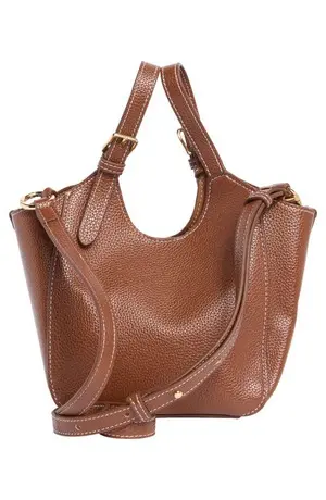 Jw Pei Ines Padlock Faux Leather Tote - Chocolate Brown