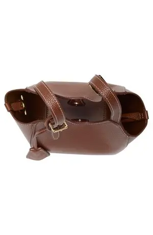 Jw Pei Ines Padlock Faux Leather Tote - Chocolate Brown