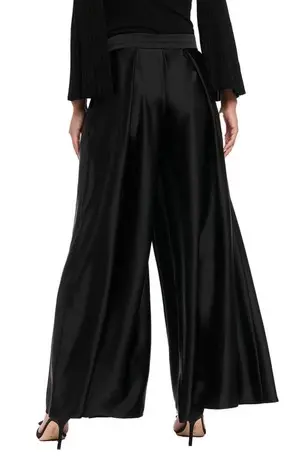 Maggy London Pleated Wide Leg Pants
