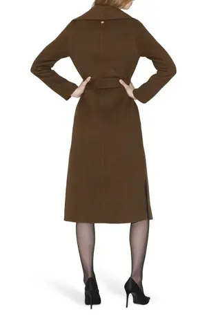 Soia & Kyo Britta Cascade Collar Wool Coat