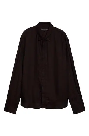John Varvatos Rodney Long Sleeved Button Up Shirt - Chocolate