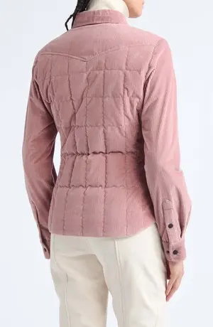 Moncler Nangy Corduroy Down Shirt Jacket